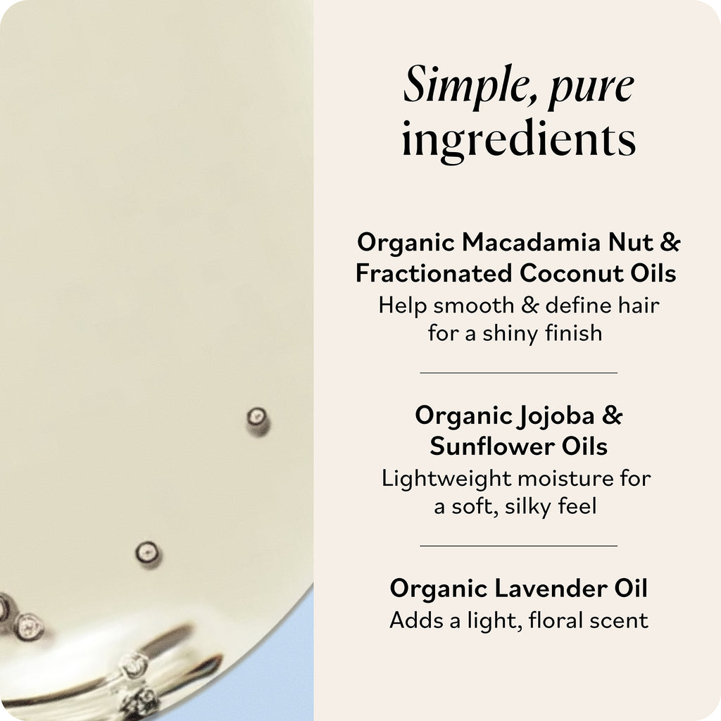 Organic Coconut & Macadamia Shine Oil – Sky Organics